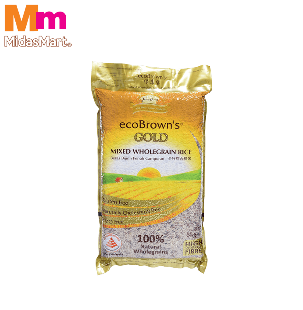 ECOBROWN'S GOLD MIXED WHOLEGRAIN RICE (5KG)