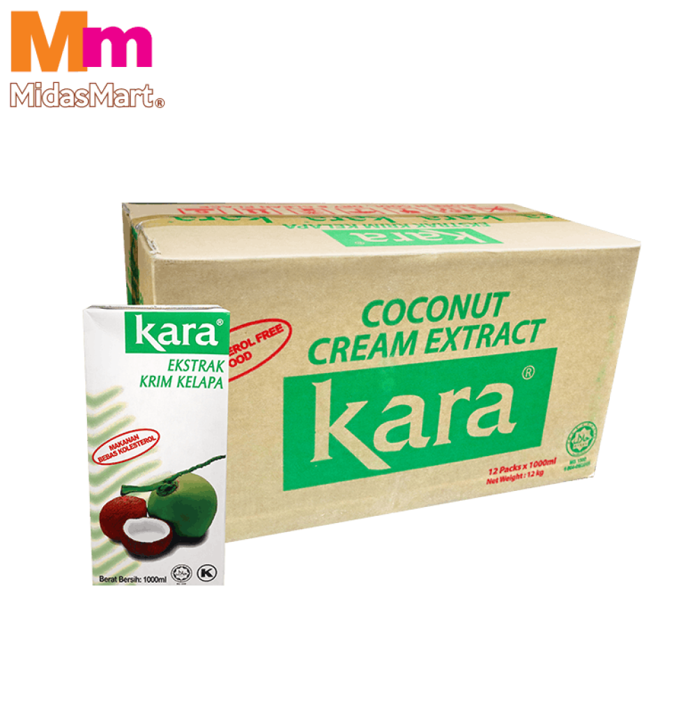 KARA COCONUT CREAM UHT MILK (12X1L)