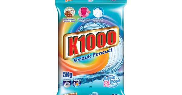 K1000 POWDER DETERGENT AQUA ROSE (5KG)