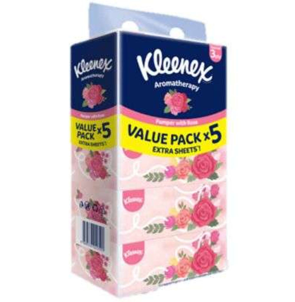 KLEENEX ROSE F/T 3PLY 1X5X80'S