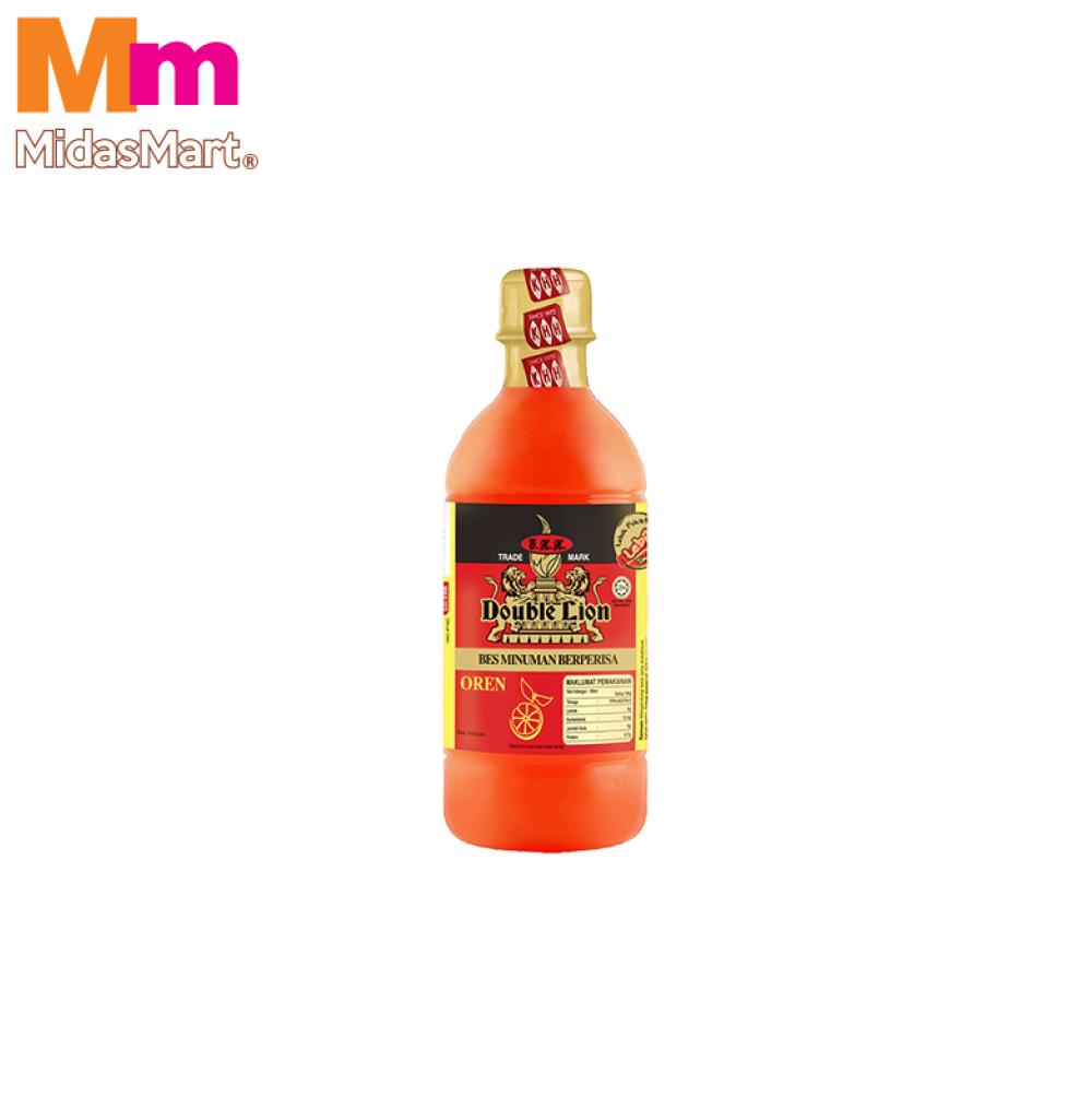 DOUBLE LION FLAVOURED CONCENTRATE ORANGE (495ML)