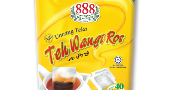 888 TEA POTBAGS WANGI ROS 1 x 40X2G