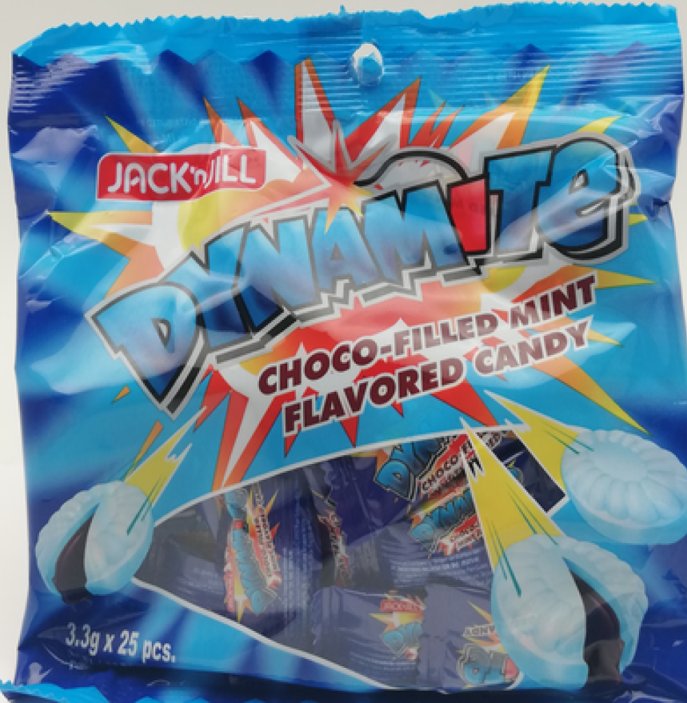 DYNAMITE CHOC FILLED MINT CAND 1 x25X3.3G