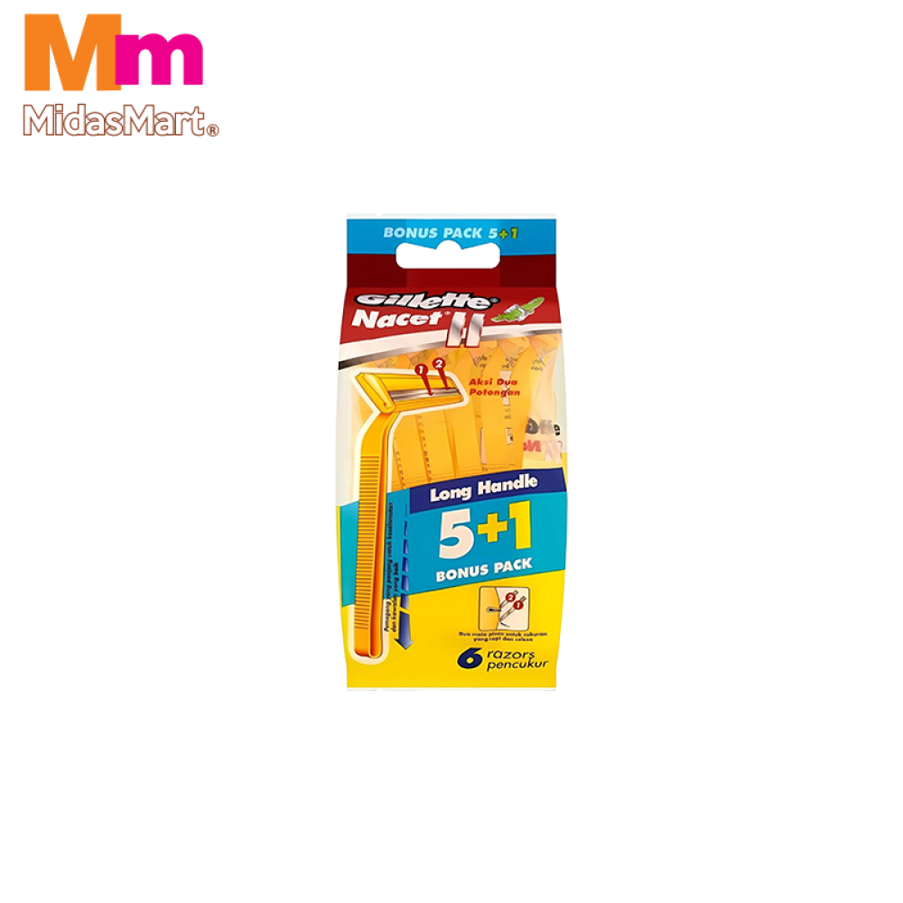 GILLETTE NACET II DISPOSABLE (6 PIECES)