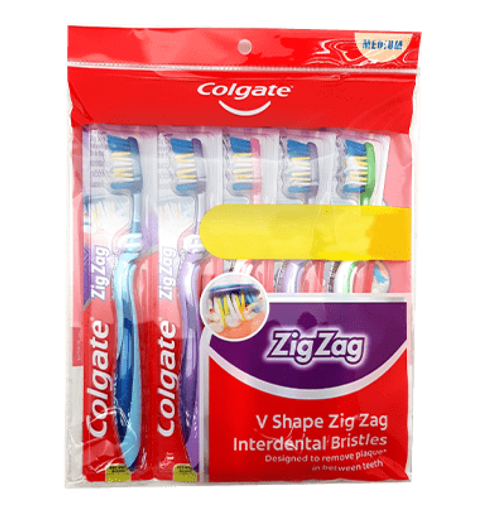 COLGATE TB ZIG ZAG (MED) B3F2 1X5'S