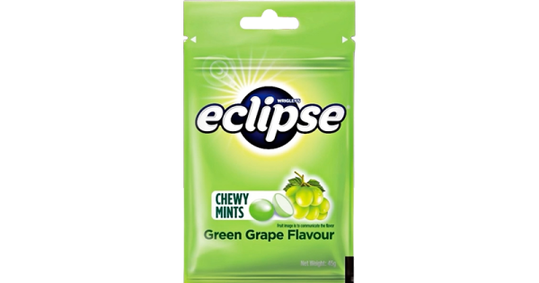 WRIGLEY'S ECLIPSE CHEWY MINTS GREEN GRAPE (45G)