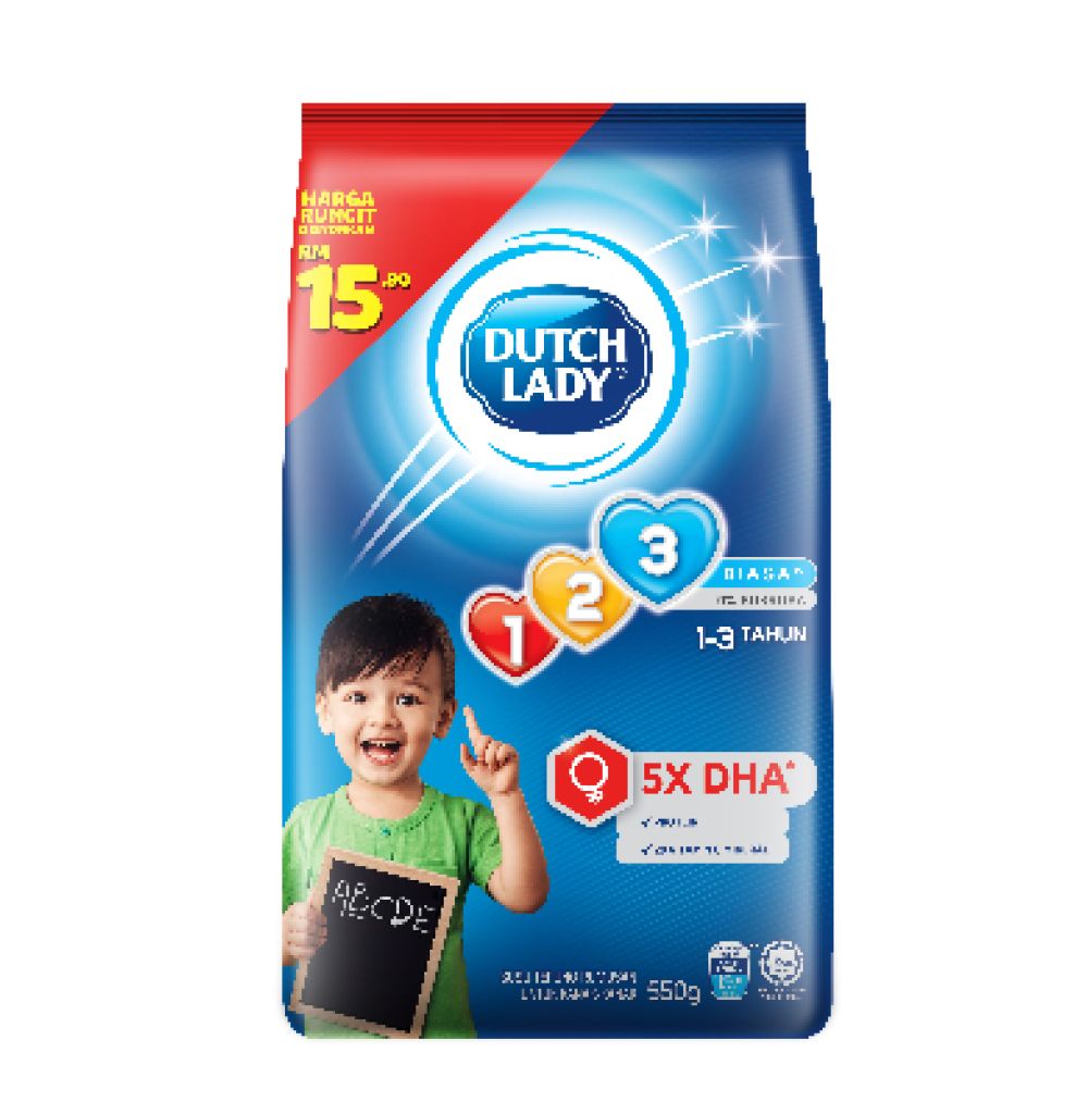 DUTCH LADY GUM 123 PLAIN 1X550G