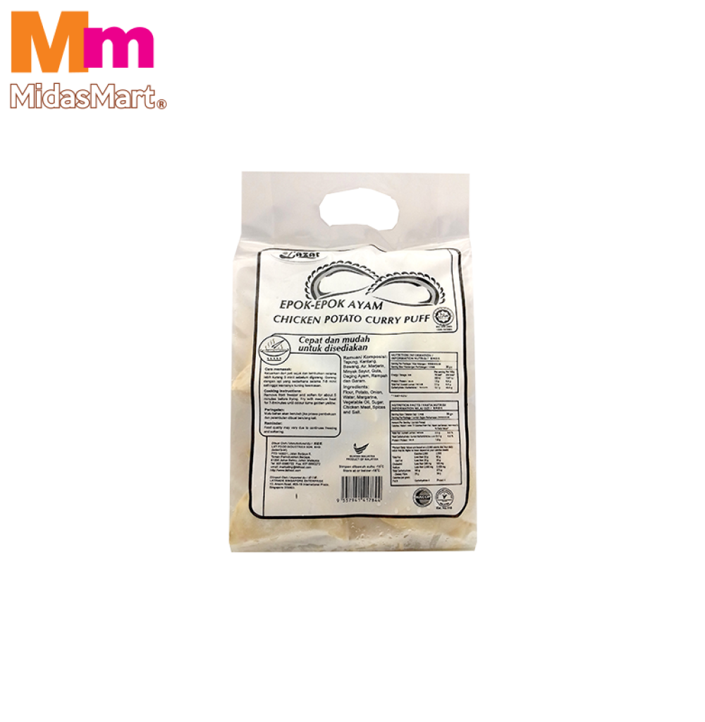 LAZAT CHICKEN EPOK-EPOK (CURRY PUFF) (20S X 500G)